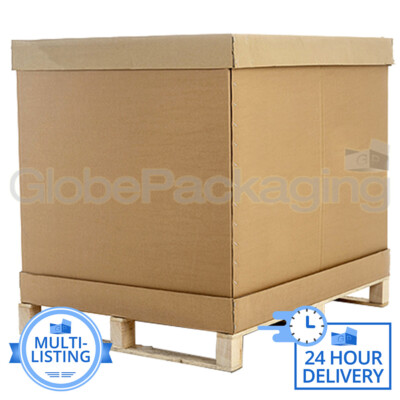 CARDBOARD PALLET BOXES EUROPA & CONTAINER VERSIONS - WITH & WITHOUT PALLETS | eBay UK
