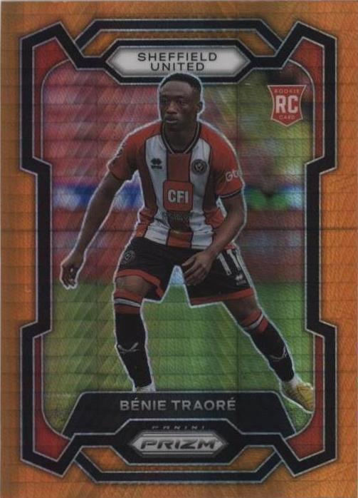 2023-24 Panini Prizm Premier League - Benie Traore #282 Orange Hyper ...