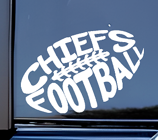 Kansas City Chiefs NFL Football Vinyl Decal Sticker – Car, Window ...