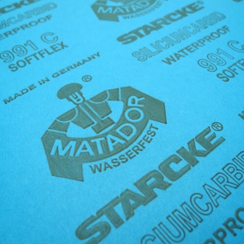 Starcke Matador 991 C Waterproof Wet & Dry Paper 50 sheets Grade P180 ...