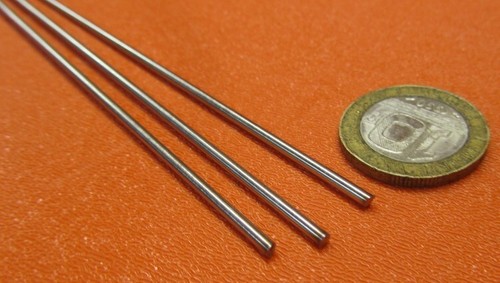 303 Stainless Steel Rod, 2 mm Diameter (-.025mm") x 36 Inch Length, 3 ...