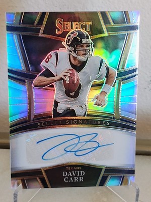 2022 Panini Select David Carr Select Signatures Prizm | eBay