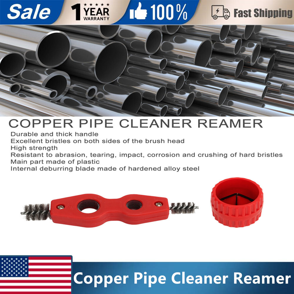 Copper Pipe Cleaner Reamer With Pipe Cleaning Brush Copper Pipe ...
