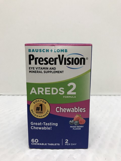 PreserVision AREDS 2 Eye Vitamin & Mineral Supplement 60 Count (Pack of ...