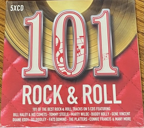 VARIOUS ARTISTS "101 HITS - ROCK & ROLL" BRAND NEW ORIGINAL 2017 UK 5CD ...