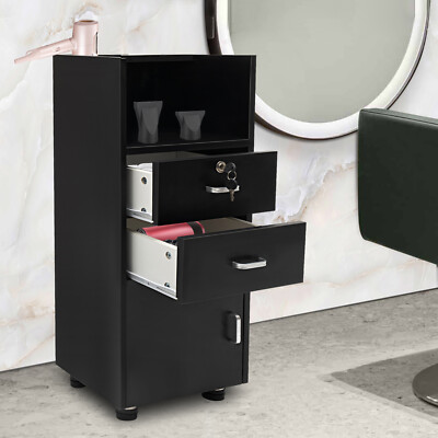 Barber Shop Cabinet Salon Storage Barber Station Hair Styling Beauty ...