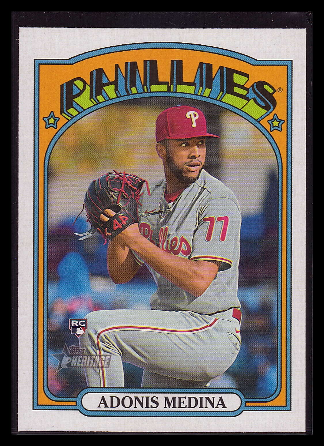 2021 Topps Heritage Baseball Adonis Medina Rookie Card Philadelphia ...