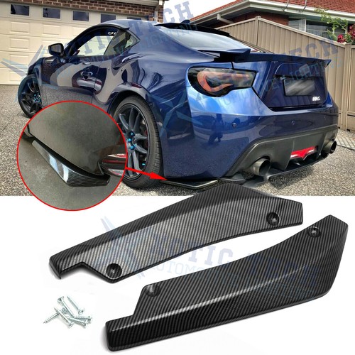 Carbon Fiber Rear Bumper Fin Diffuser Splitter Canard Decor for Scion ...