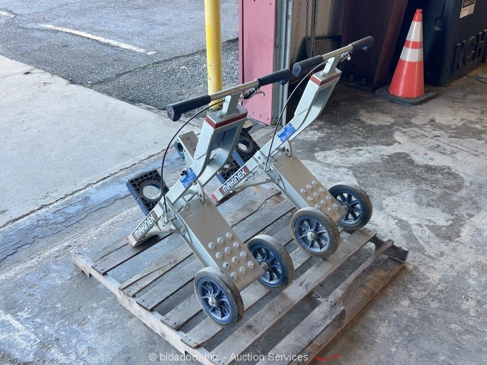Lot of (2) Makinex JHT-U-2 Jackhammer Demolition Trolley Cart ...