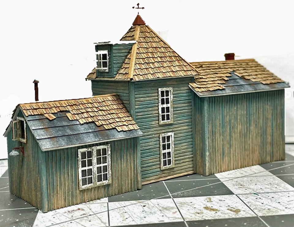 WAYMAN’S THE JJT BUILD N Nn3 Scale Model Railroad Structure Unpainted ...