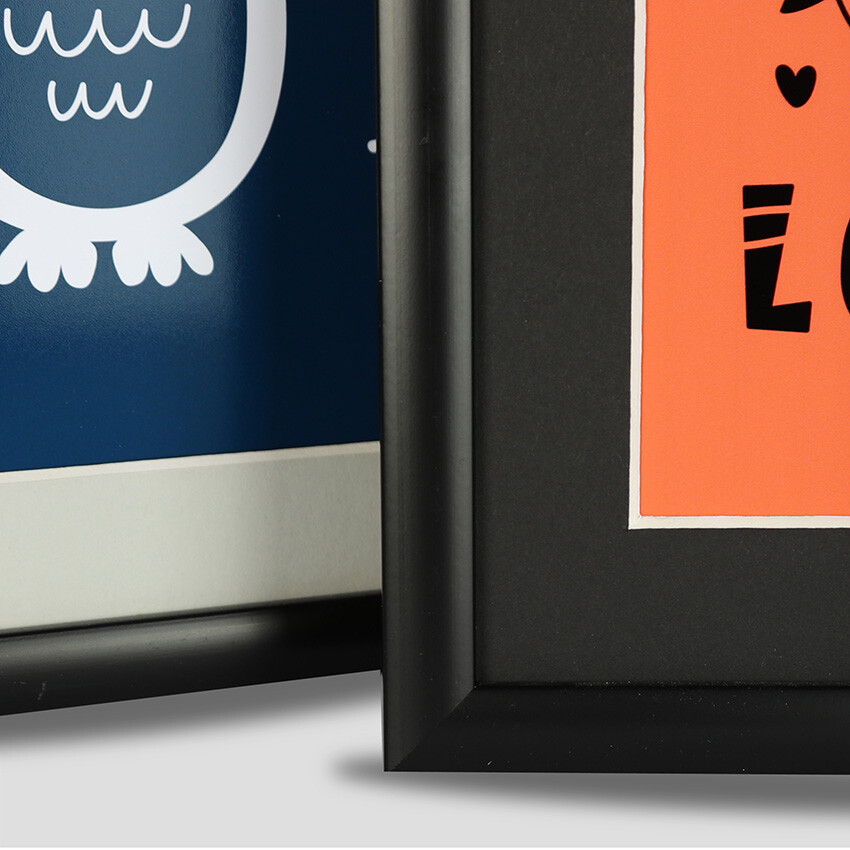 THIN BLACK 14x11 PHOTO FRAME incl BABY BLUE Mount for A4 PICTURE CRAFT ...