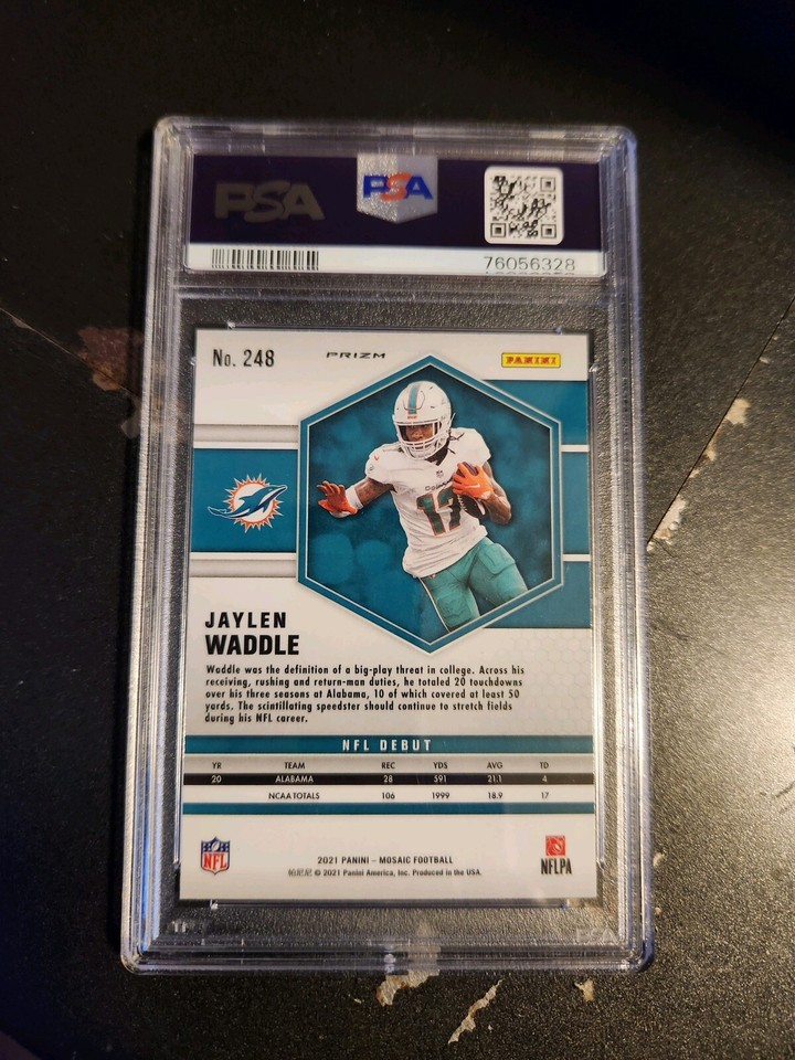 PSA 10 2021 Panini Mosiac Genesis Jaylen Waddle NFL Debut No. 248 | eBay