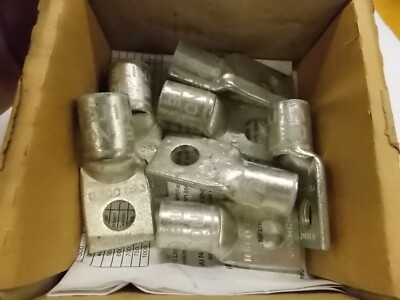 Box of 7 New ILSCO CRA-300 Copper Compression Lugs 300MCM 1/2" Bolt ...