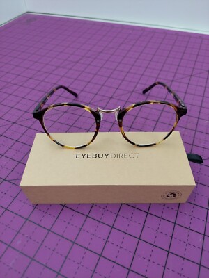 Eyebuydirect CHILLAX C4 Tortoise Round Eyeglasses Frames Only 49-19-145-C4-43mm | eBay