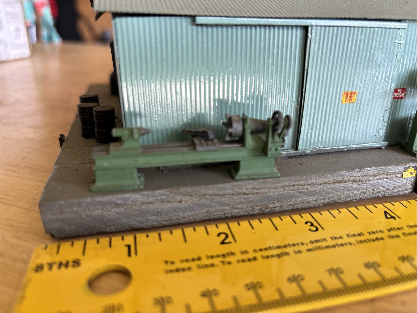 HO Scale Machine Shop Green- Scratch built With Great Details! | eBay