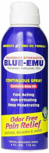 Blue Emu Continuous Pain Relief Spray Odor-Free Non Irritating 4 oz Pack of 6 191565303177| eBay