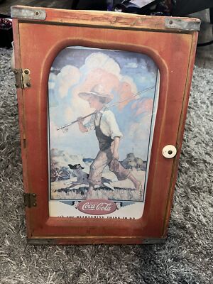 Vintage Coca-Cola Wooden Crate Cabinet 18” X 12” Very Unique ...
