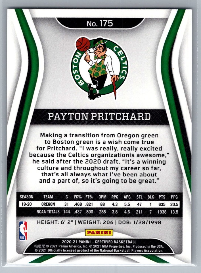 Payton Pritchard Pick A Card Complete Your Player Collection | eBay