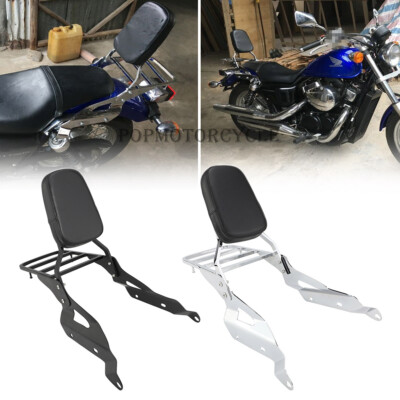 Backrest Sissy Bar w/Luggage Rack For Honda Shadow VT750 RS VT750RS ...