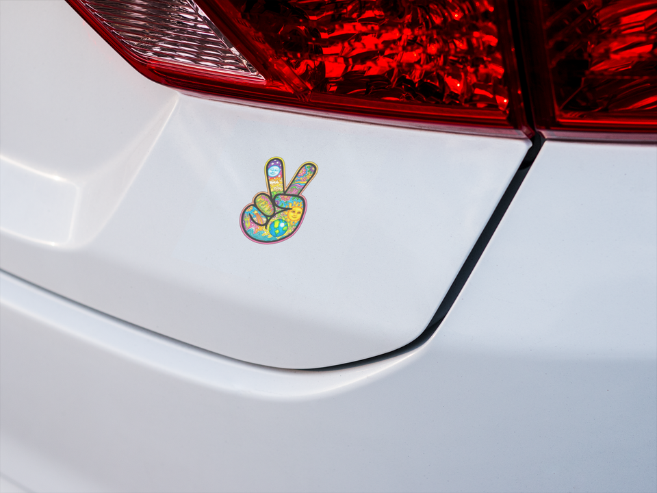 Peace Sign Celestial Car Window Desk Laptop Sticker Decal 3M Vinyl Dan ...