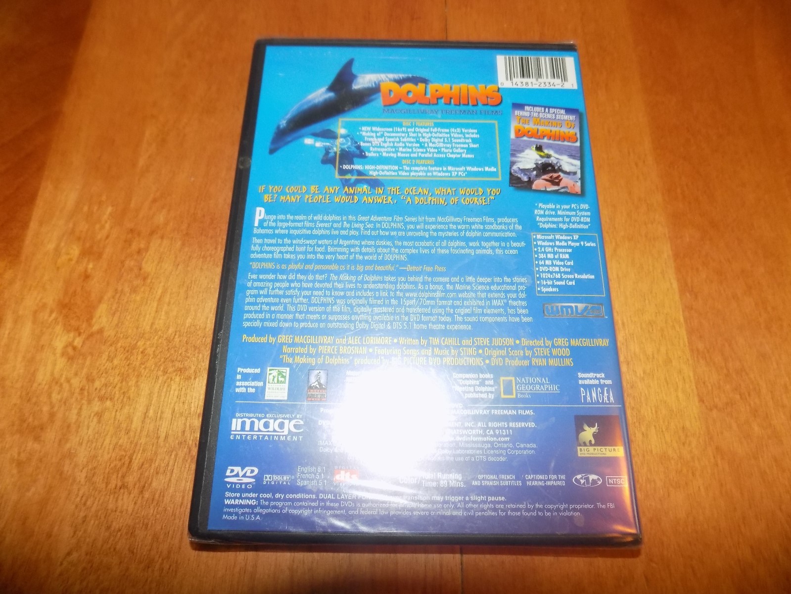 IMAX DOLPHINS Dolphin Pierce Brosnan Narrator Songs STING Marine Mammal ...