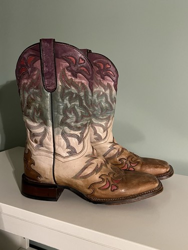 Dan Post Women’s Painted Boots Ladies Sz 9 | eBay