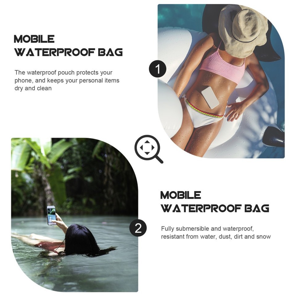 Water Proof Phone Pouch Mobile Waterproof Case Cell Dry Bag Cover ...