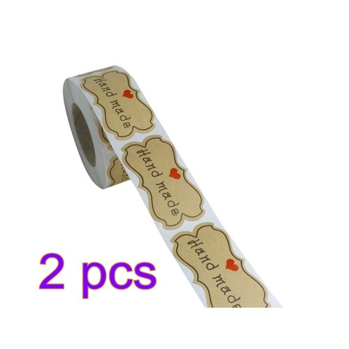 2 Rolls Envelope Sticker Stickers Notes Label Kraft Paper Sealing | eBay UK