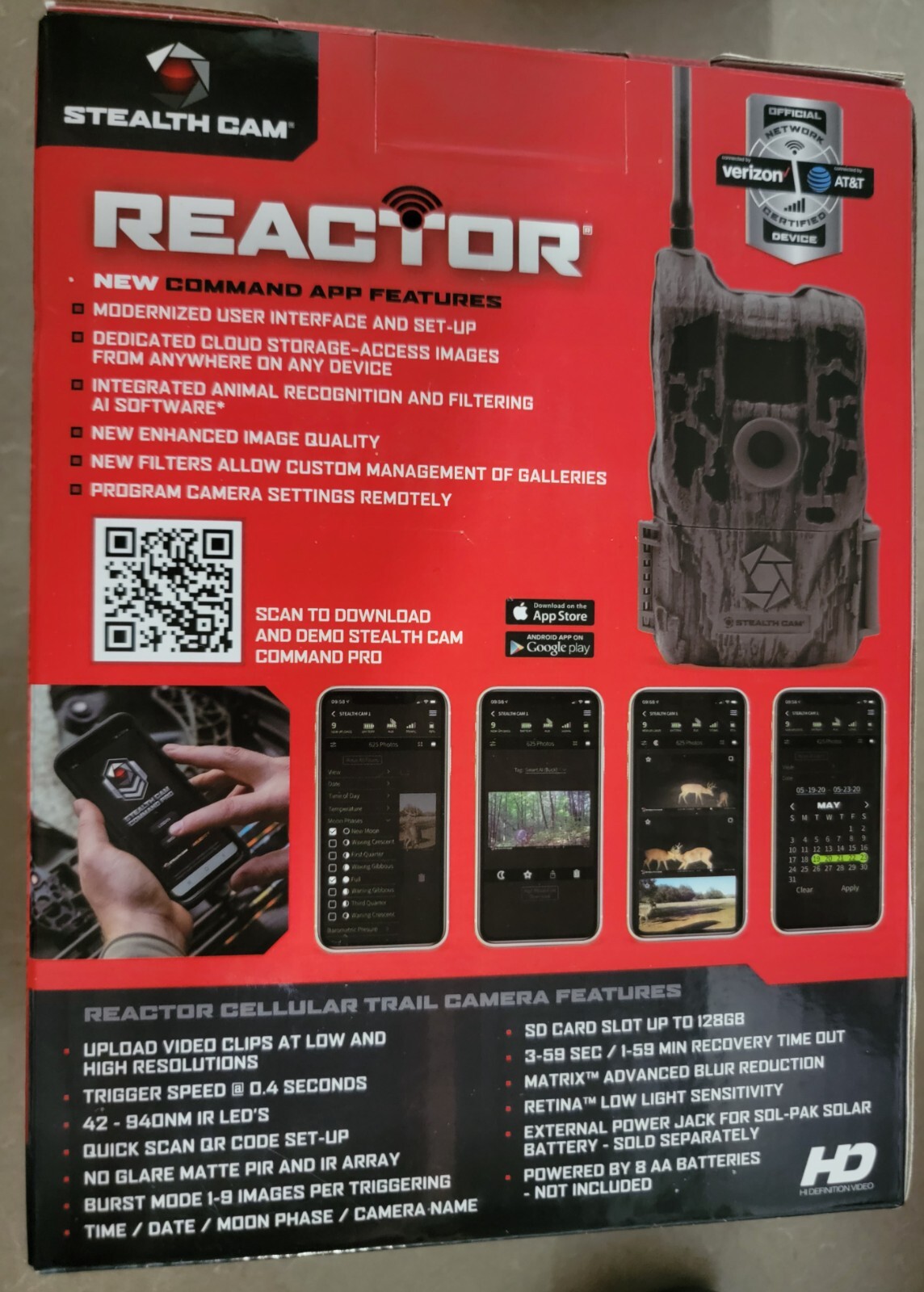 Stealth Cam Reactor Cell 26MP Trail Camera with Video Capability for ...