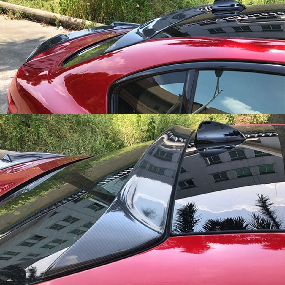 Fits Alfa Romeo Giulia 2015-2021 Carbon Fiber Rear Roof Spoiler Window ...