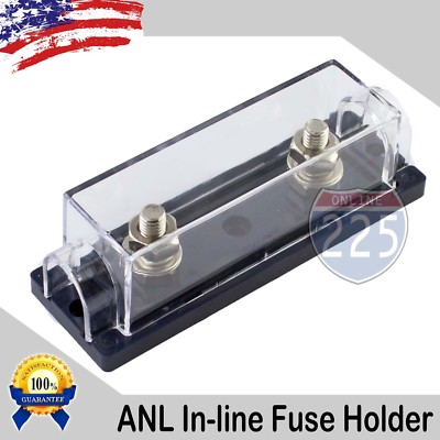 ANL PLATINUM Inline Fuse Holder Universal Ring Terminal Connection ...