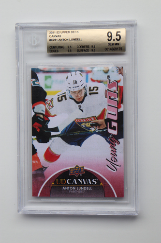 Anton Lundell 2021-22 Upper Deck Young Guns Canvas BGS 9.5 (4x9.5 ...