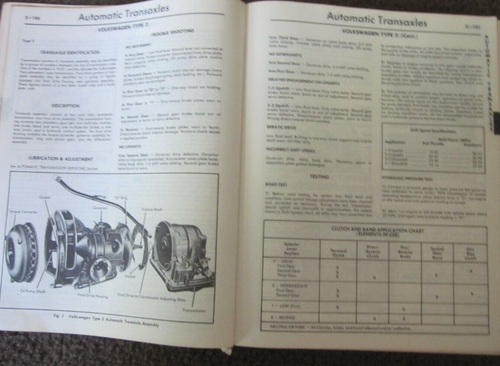 VW BUS TYPE 2 AUTOMATIC TRANSMISSION TRANSAXLE SERVICE GUIDE | eBay