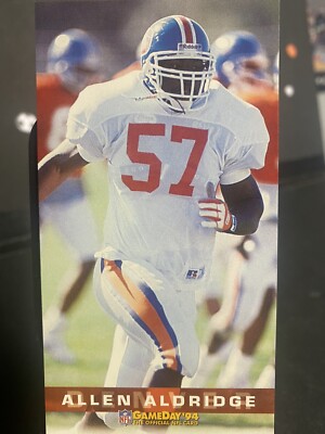 1994 Fleer GameDay Allen Aldridge #110 Rookie RC | eBay