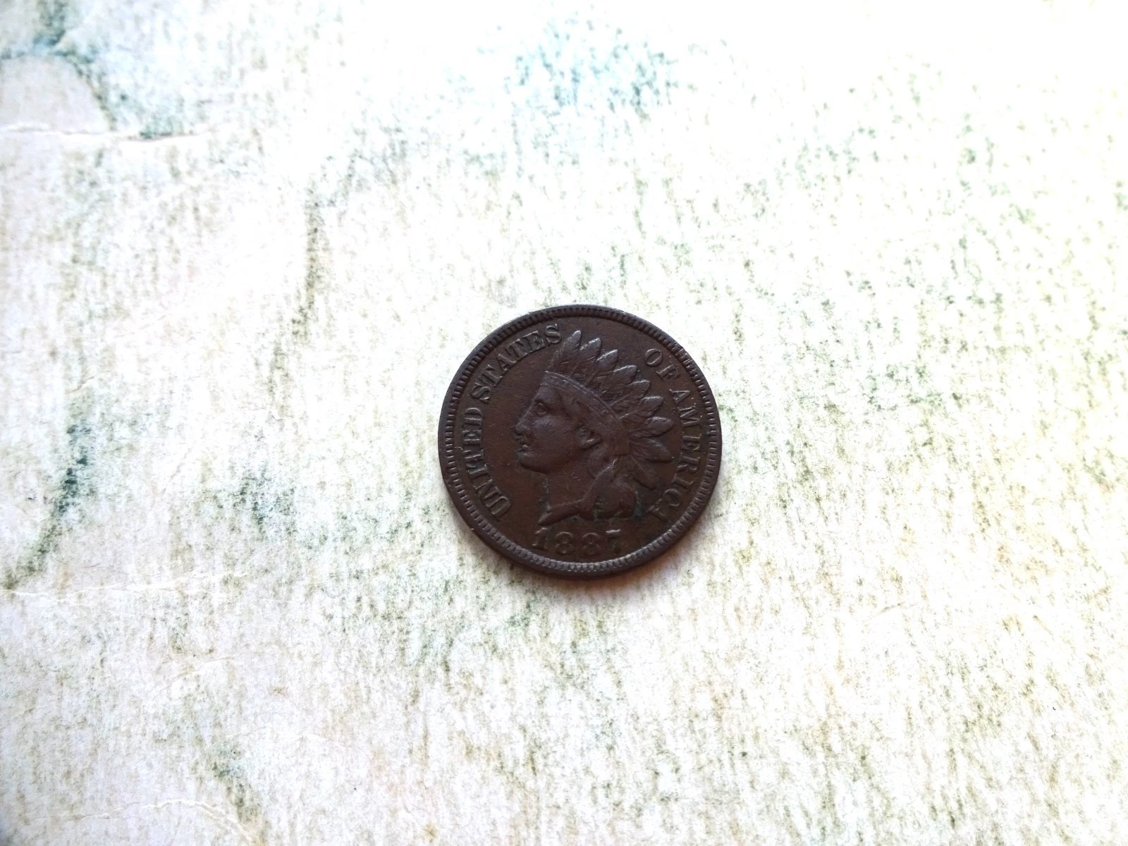 1887 Indian head cent penny coin in fine condition | eBay