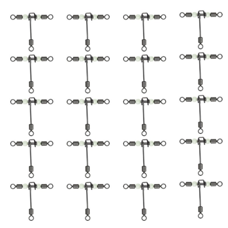 3 Way Swivels with Glow Beads Swivels Rig Swivels Fishing Tackle | eBay Australia