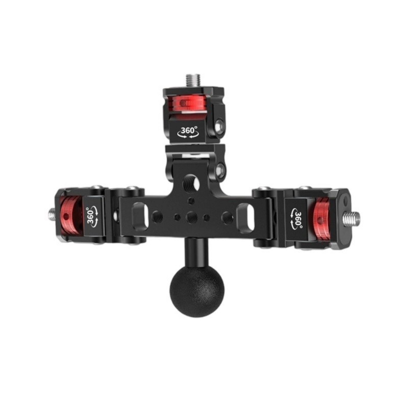 360 Rotating Device Holder Attachment Recording Metal Base Aluminum ...