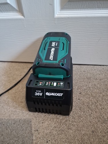 Genuine Qualcast 36v Li-ion Battery and Charger Model YT8087-02 For ...