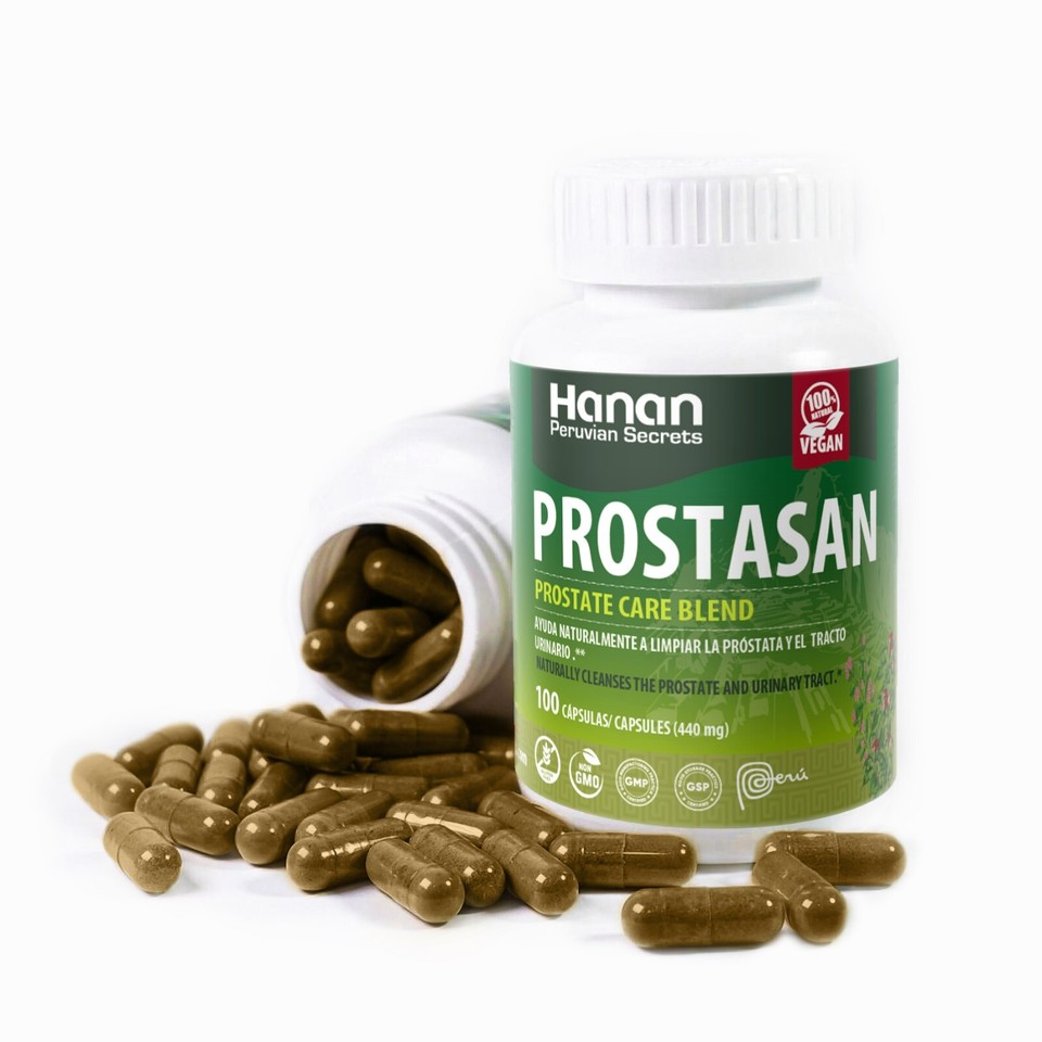 Hanan Prostasan Prostate Care Blend | 100 Capsules | Naturally Aids in ...