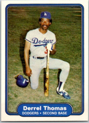 1982 FLEER Baseball Trading Card #26 - DARREL THOMAS, Los Angeles ...