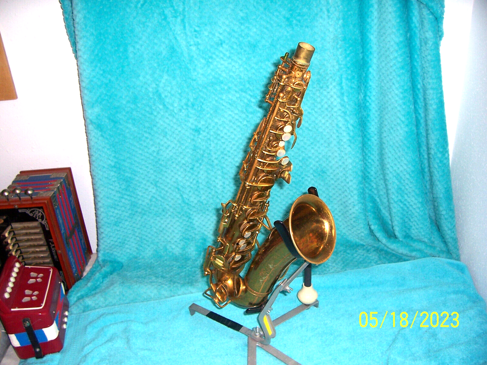 CG Conn 1933 Alto Lady face 6M Rare saxophone transitional sax tech ...