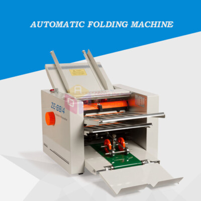 110V ZE-8B/4 Auto Folding Paper Machine 4 Folding Trays Automatic Paper ...