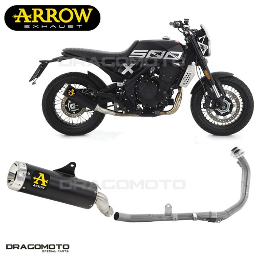 Full exhaust BRIXTON CROSSFIRE 500 2021 2022 ARROW A Black REBEL | eBay ...