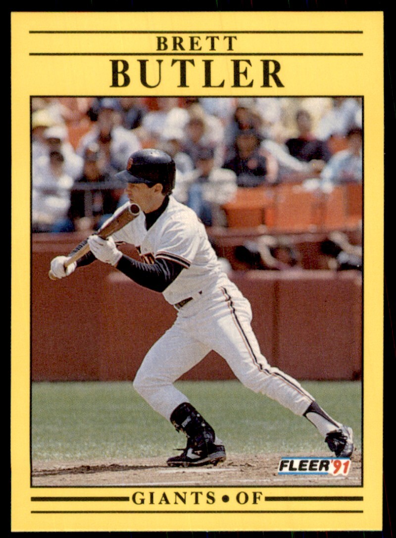 1991 FLEER BRETT BUTLER SAN FRANCISCO GIANTS #257 | eBay