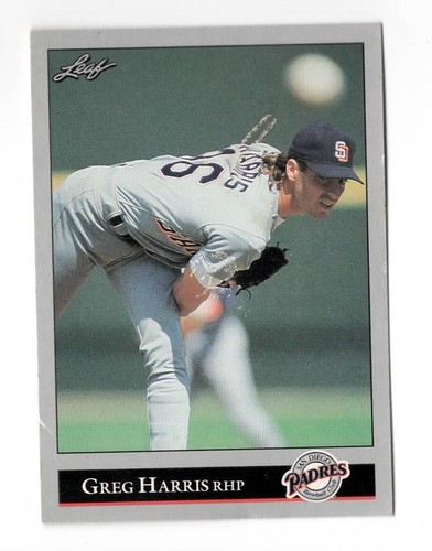 1992 Leaf #10 Greg Harris Excellent | eBay