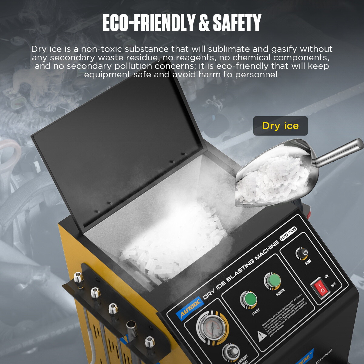 Automotive DRY ICE Blasting Machine For Car Ships Etc. Engine Cleaning ...