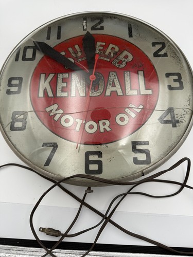 RARE Kendall Motor Oil Clock | eBay