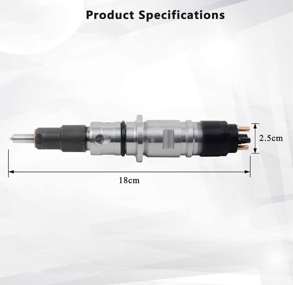 6x OEM BOSCH Fuel Injector 0445120050 For 07-12 Cummins Dodge Ram 2500 ...