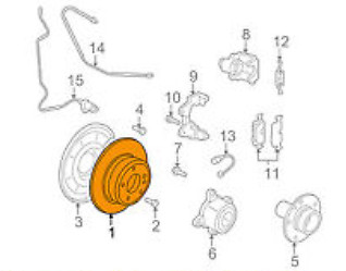 NEW BMW X5 F15 REAR BRAKE DISC 34216886480 6886480 OEM | eBay