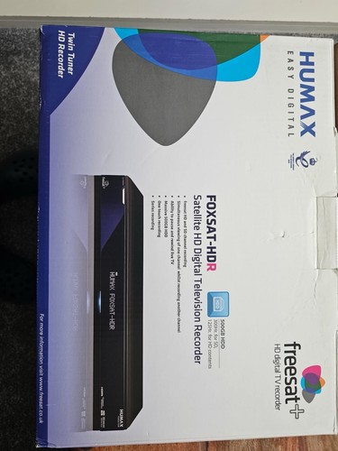 Humax FOXSAT-HDR 500GB Twin Tuner Freesat+ HD Satellite TV Recorder ...